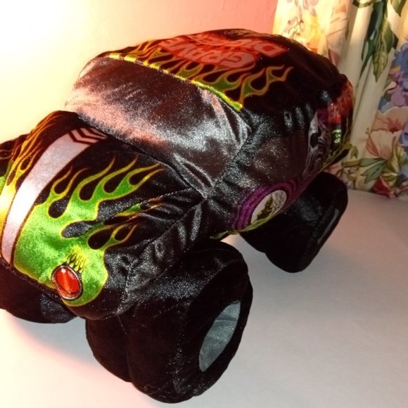 MONSTER JAM PLUSH | Toys | Monster Jam Grave Digger Plush 3 Truck Soft ...